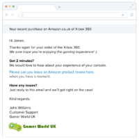 Free Amazon Product Review Request Template - Feedback express