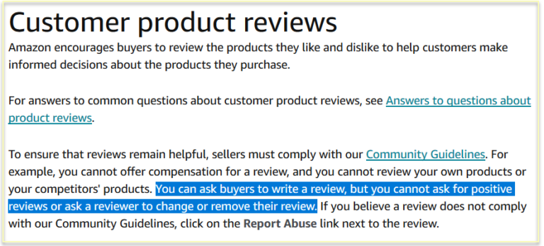 Expert Help With Amazon Review Request Guidelines - Feedback express