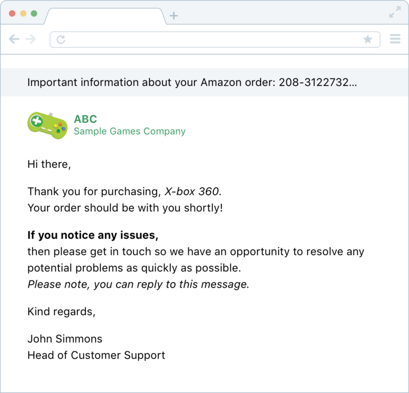 Free Amazon Feedback Request Template - Feedback express